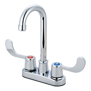 Two Handle Bar Faucet, Polished Chrome - Contemporary - Bar Faucets ...