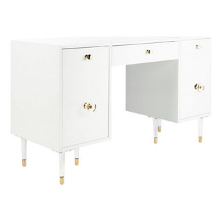 Safari Acrylic Leg Desk - Midcentury - Desks And Hutches - by Rustic ...