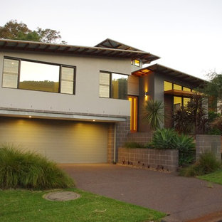 75 Beautiful Split-Level Brick Exterior Home Pictures & Ideas | Houzz