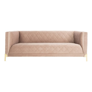 Safavieh Couture Luanna Diamond Trellis Sofa, Pale Mauve - Contemporary - Sofas - by Safavieh ...