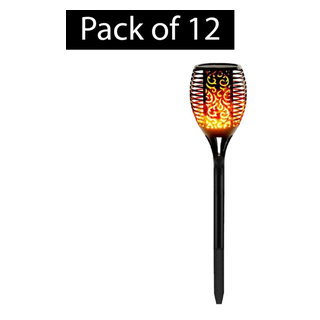 Smart Flickering Flames pathway Lights, Waterproof - Pack of 12 ...