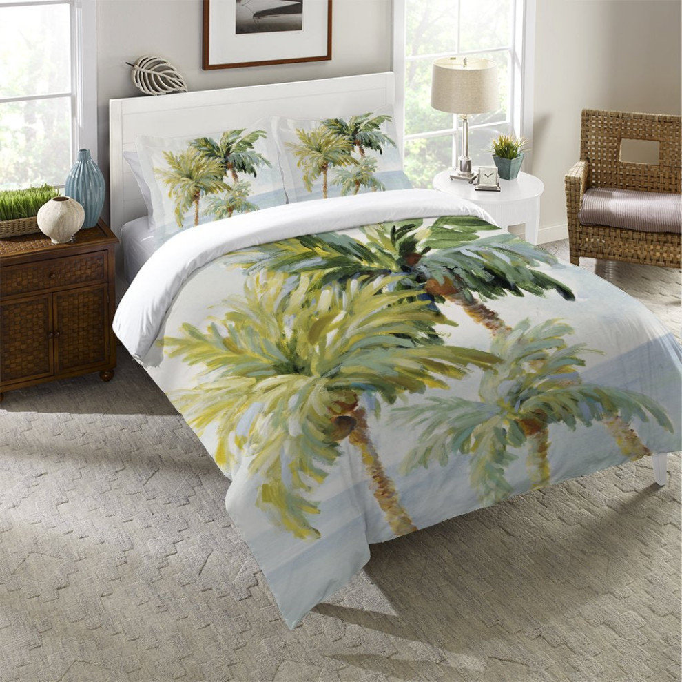 Golden Palm Comforter, Twin - Tropical - Comforters And Comforter Sets ...