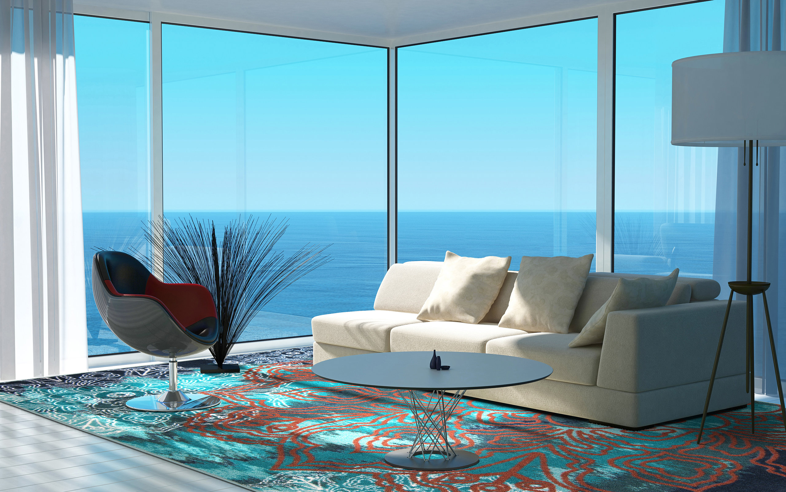 Romani Riviera Rug, 5'4" X 7'8" - Contemporary - Area Rugs - by Joy ...