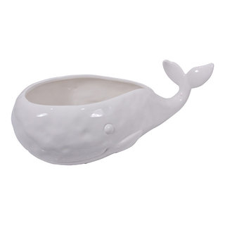 Ceramic Whale Pot - Beach Style - Indoor Pots And Planters - by ...