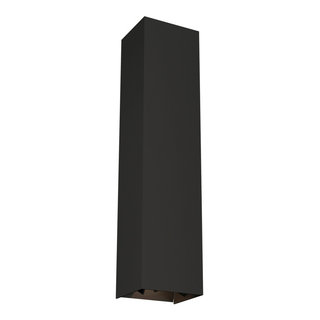 Vex 1-Light 20.00"H LED Outdoor Wall Mount in Black, 4.000 - Modern ...