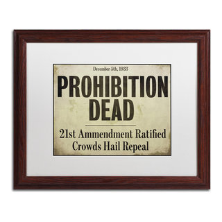 Color Bakery 'Prohibition' Art, 20"x16" - Traditional - Prints And ...