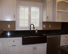 Kitchen sink with no window over it