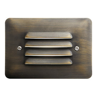 Kichler LED Integrated Louvered Step, Centennial Brass - Transitional ...