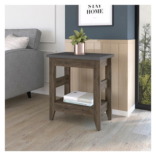 Paulson Rustic Side Table Onyx Top by RST Brands - Transitional - Side ...