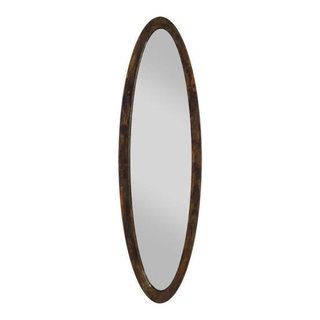 Elliptical Mirror - Rustic - Wall Mirrors - by Lighting Reimagined | Houzz