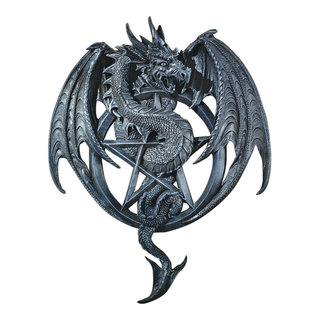Dragon Pentacle Plaque - Contemporary - Outdoor Wall Art - by ...