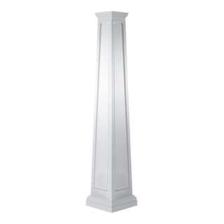 Endura-Craft Craftsman Classic, Square Tapered, Recessed Panel Column ...