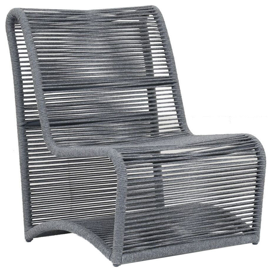 Milano Armless Club Chair - Beach Style - Outdoor Lounge Chairs - by ...