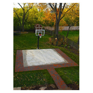 Jasen l's Pro Dunk Silver Basketball System on a 20x20 in Downers Grove ...