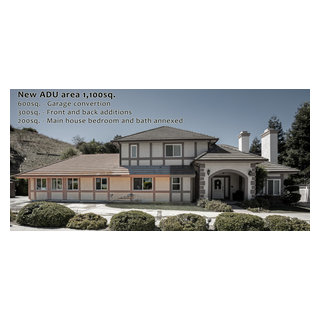 1100SQ. 2+2 Transitional ADU in Granada Hills - French Country ...