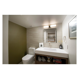 LIBRARY-LOWER LEVEL LIVING - Midcentury - Bathroom - Philadelphia - by ...