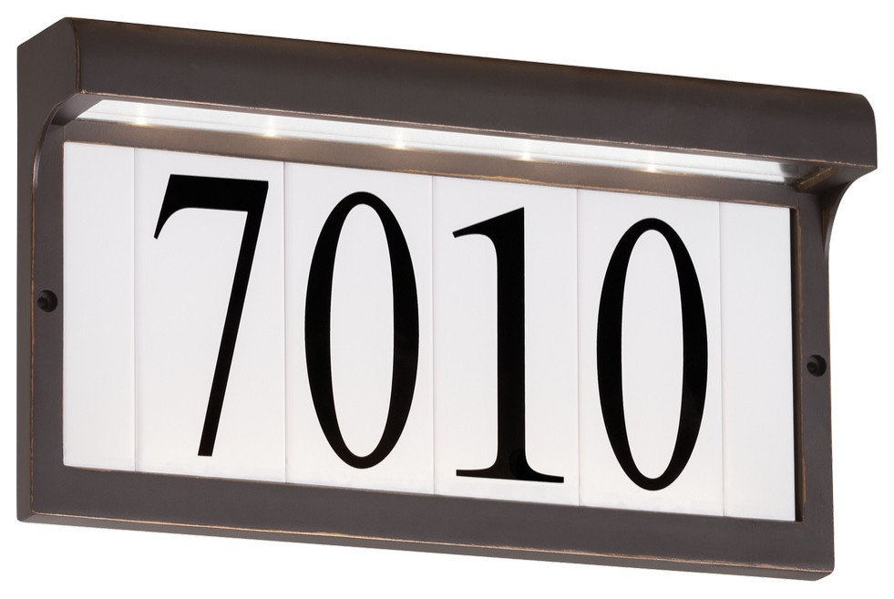 LED Address Light LED Address Light, Antique Bronze - Transitional ...