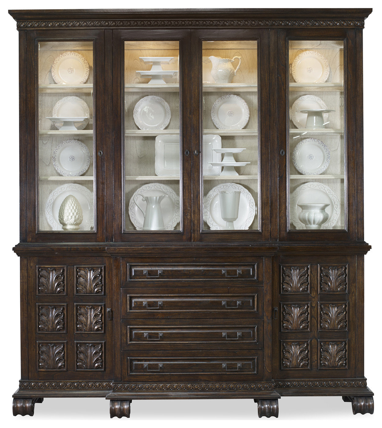 Ambella Home Collection - Castilian Buffet & Hutch - 17501-340-001 ...