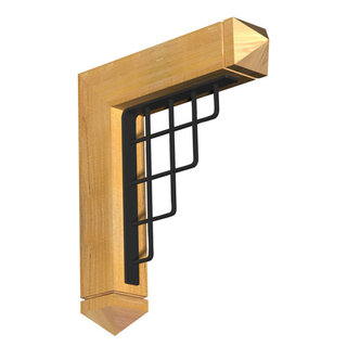 Diane Arts and Crafts Ironcrest Bracket Single, 4" Thick, 20"x23 ...