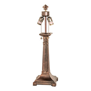 Meyda Lighting 48223 24" Blocks Mission Base/2LT"V" - Traditional ...