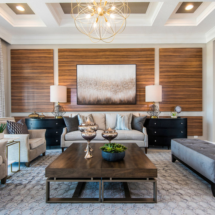 75 Wall Paneling Living Room Ideas You'll Love - May, 2026 | Houzz