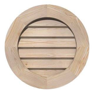 Round Gable Vent, 32"W x 32"H - Transitional - Registers Grilles And ...