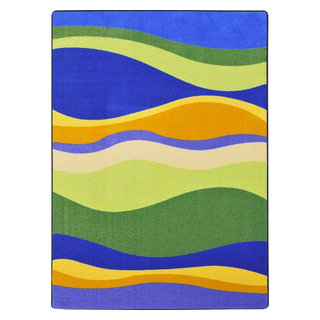 Kid Essentials, Infants & Toddlers Riding Waves Rug, 7'8" x 10'9 ...