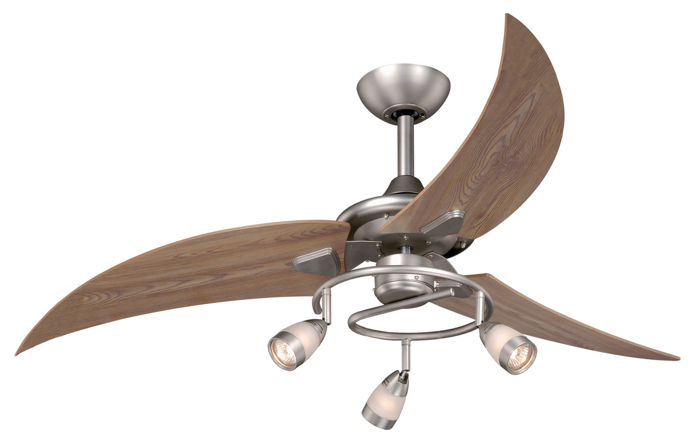 Picard 48" Ceiling Fan Brushed Nickel - Contemporary - Ceiling Fans ...