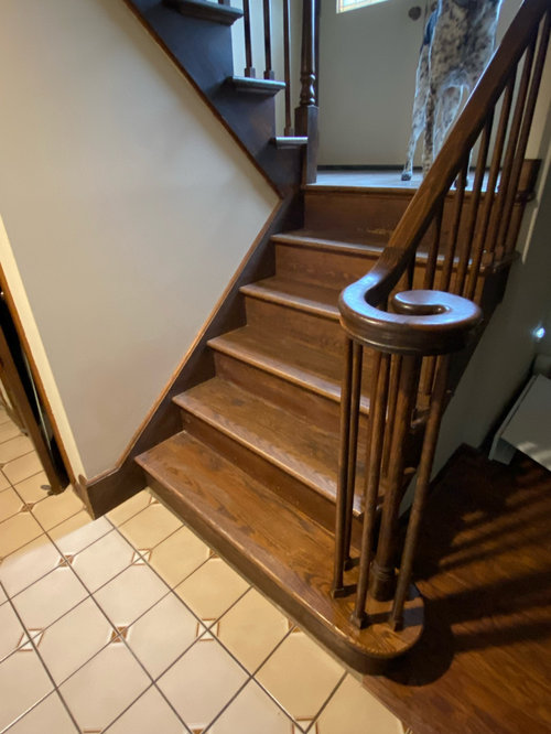 refurbish staircase inexpensively