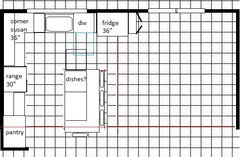 Need help with 11x11 open kitchen layout