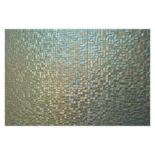 Dramatic Tile Wall in Powder Room - Modern - San Francisco - by Bill ...