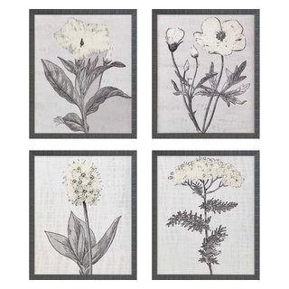 Pure Garden Artwork, 4-Piece Set - Farmhouse - Prints And Posters - by ...