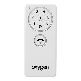 Oxygen Lighting 3-8-3000 CODA, PROPEL & SOL REMOTE, White - Ceiling Fan ...