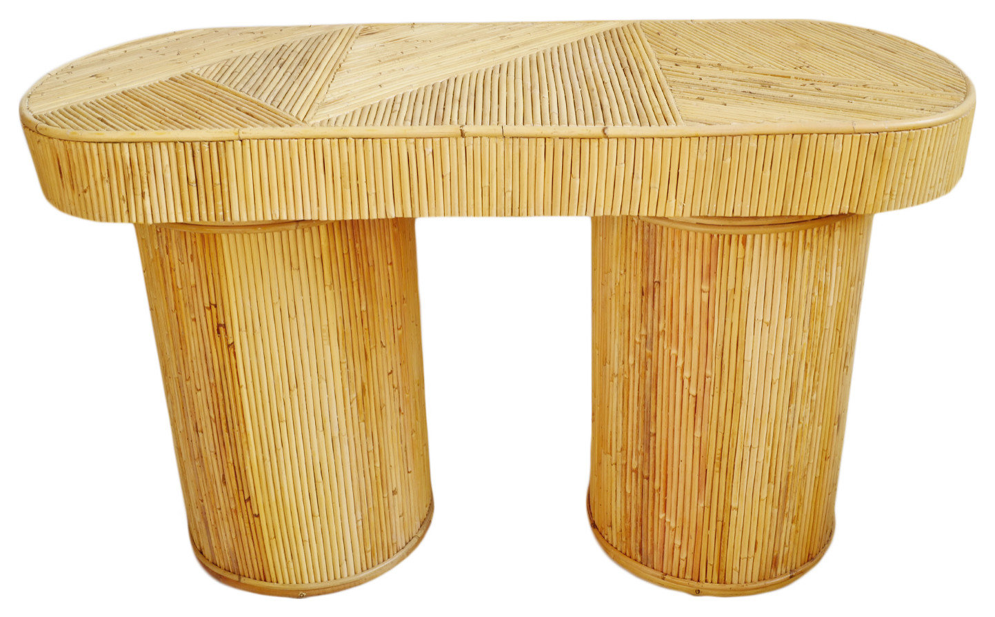 Deco Rattan Stick Console Table - Tropical - Console Tables - by Design ...