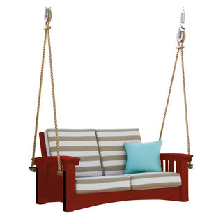 Cypress Mission Lounge Rope Swing - Contemporary - Porch Swings - by ...