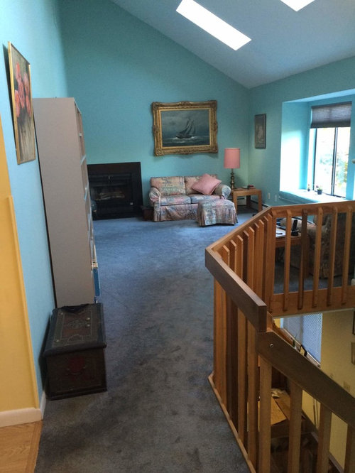 Uncentered fireplace