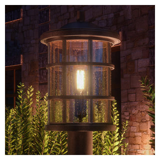 Luxury Craftsman Bronze Outdoor Post Light, Medium, UQL1047, Vienna ...