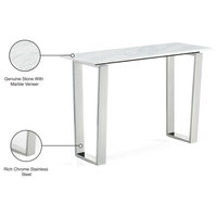 Carlton Chrome Console Table - Contemporary - Console Tables - by ...