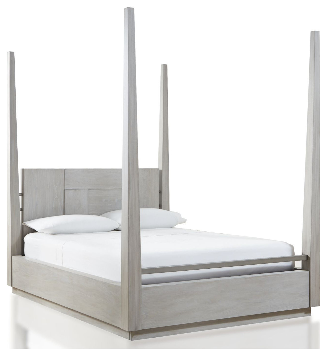 Modus Destination Full Poster Bed in Cotton Grey, Full - Modern ...
