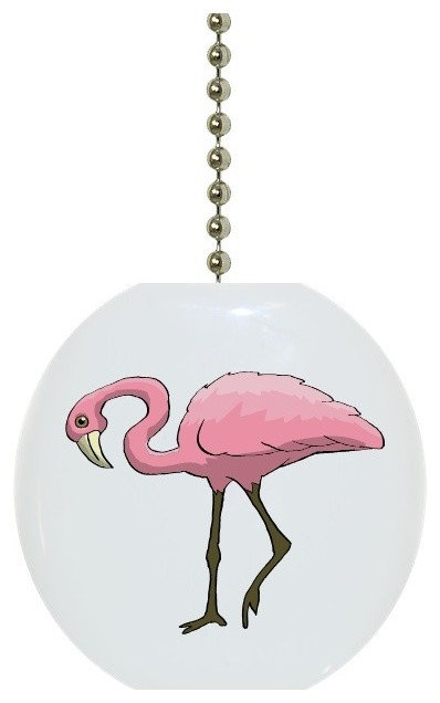Pink Flamingo Ceiling Fan Pull - Tropical - Ceiling Fan Accessories ...