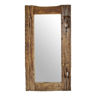 Rustic Railroad Wood Mirror - Rustic - Wall Mirrors - by Design Mix ...