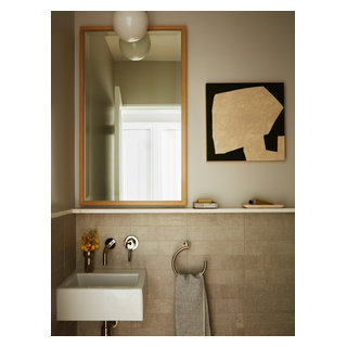 HOBOKEN HISTORIC BROWNSTONE - Contemporary - Powder Room - New York ...