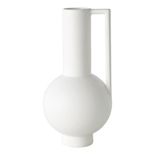Classic Matte White Pitcher with Handle - Transitional - Pitchers - by ...