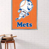 New York Mets Retro Logo Poster, 24.25"x35.75" - Contemporary - Kids ...