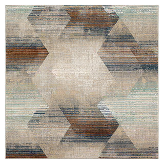 Karastan Precarious Stria Frost Gray Area Rug, 8'x10' - Contemporary ...