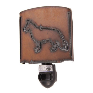 Rustic Metal German Shepherd Night Light - Rustic - Night-lights - by ...