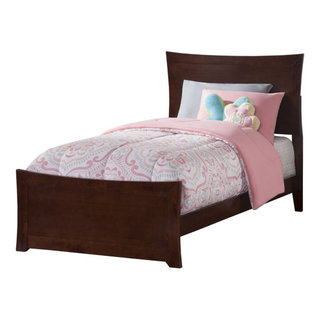 AFI Metro Twin Solid Wood Bed with Footboard with USB Charging Station ...