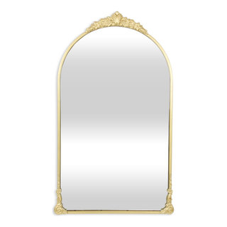 Everlaine Modern Victorian Gold Wall Accent Mirror - Victorian - Wall ...