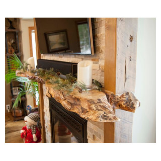Live edge Mantle - Other - by Prairie Barnwood Ltd. | Houzz