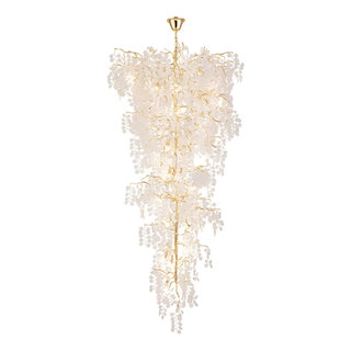 Aidone | Large Luxury Crystal Chandelier For Staircase, Dia31.5xh70.9 ...